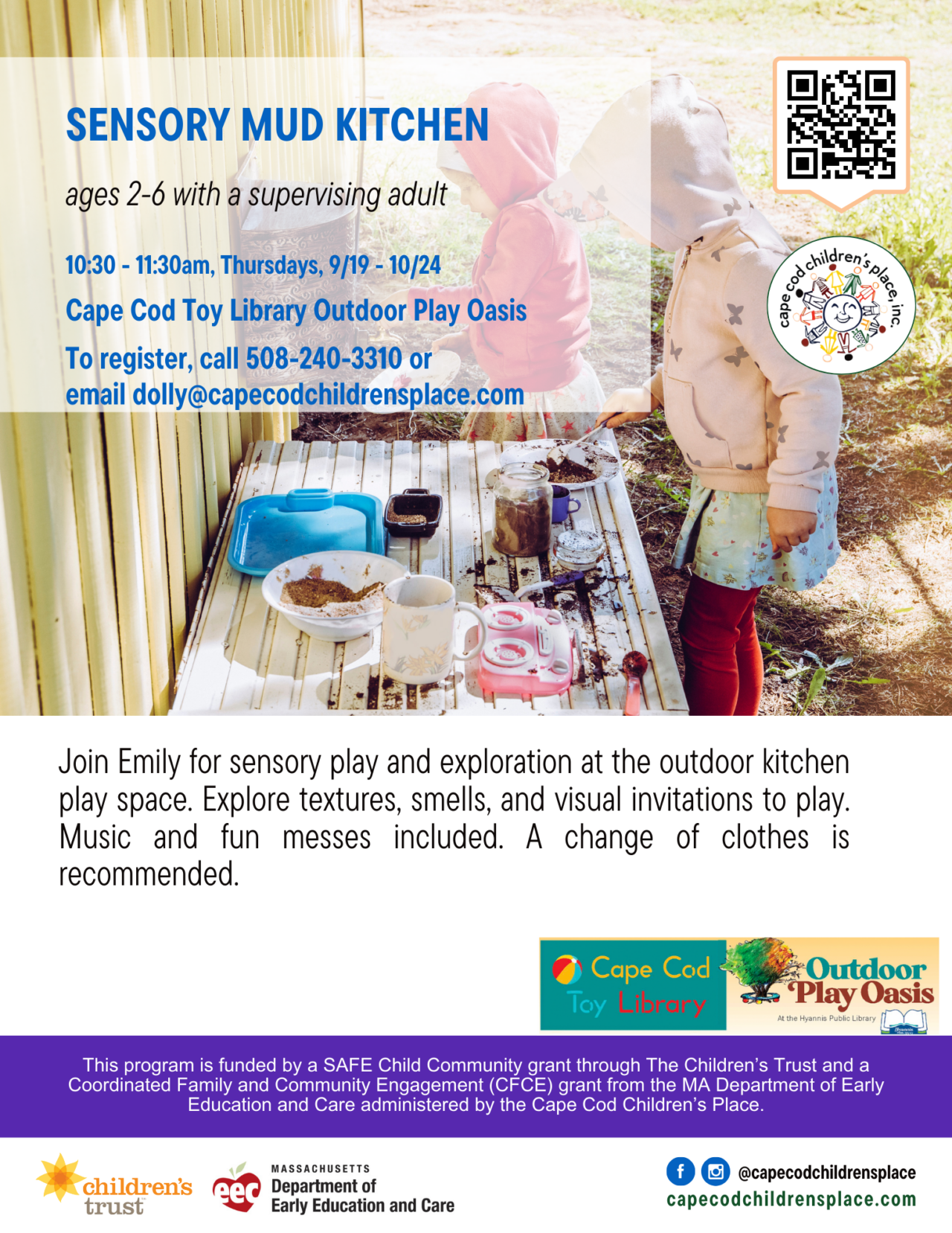 Sensory Mud Kitchen - Cape Cod Children's Place