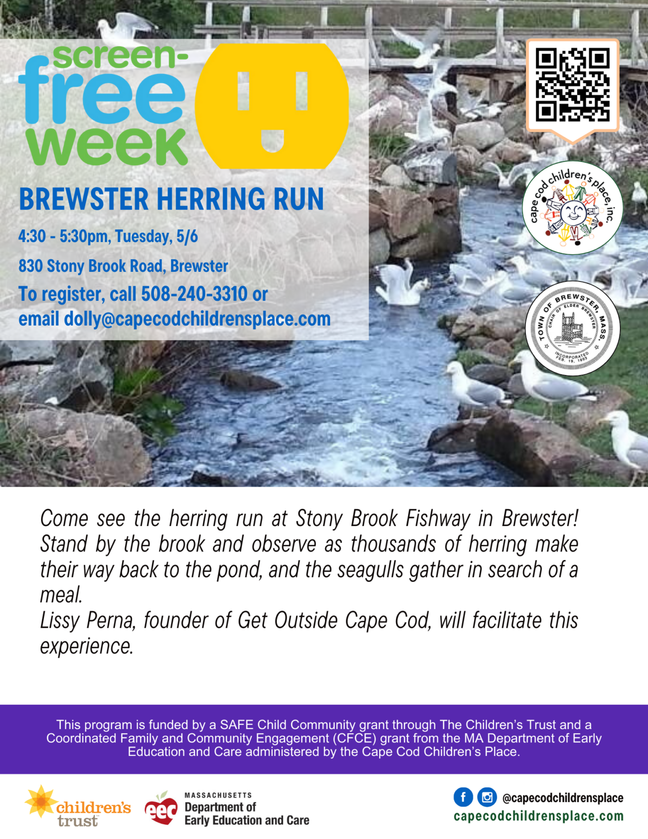 Screen Free Week: Herring Run - Cape Cod Children's Place
